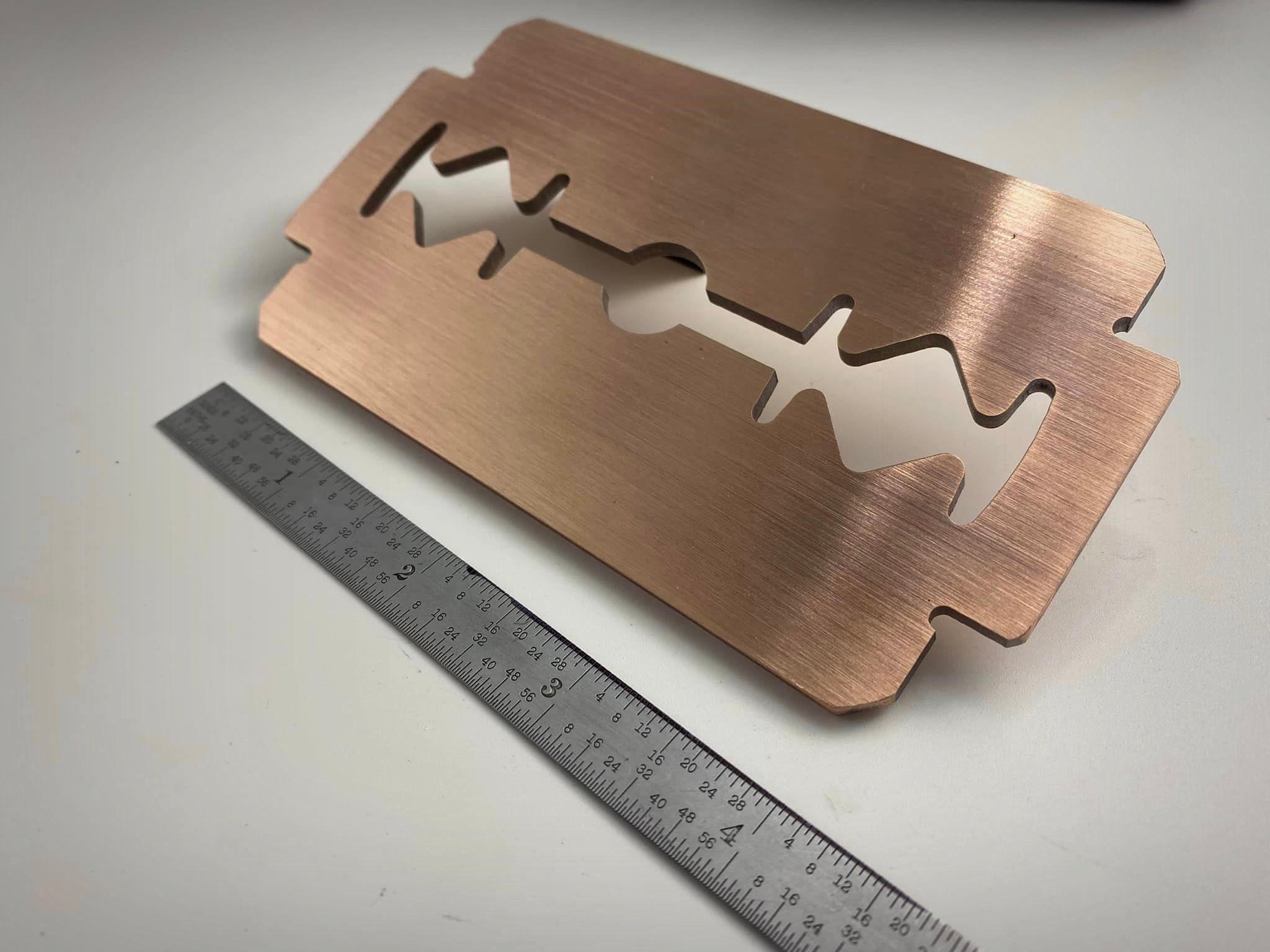 GIANT RAZOR BLADE copper - Etsy