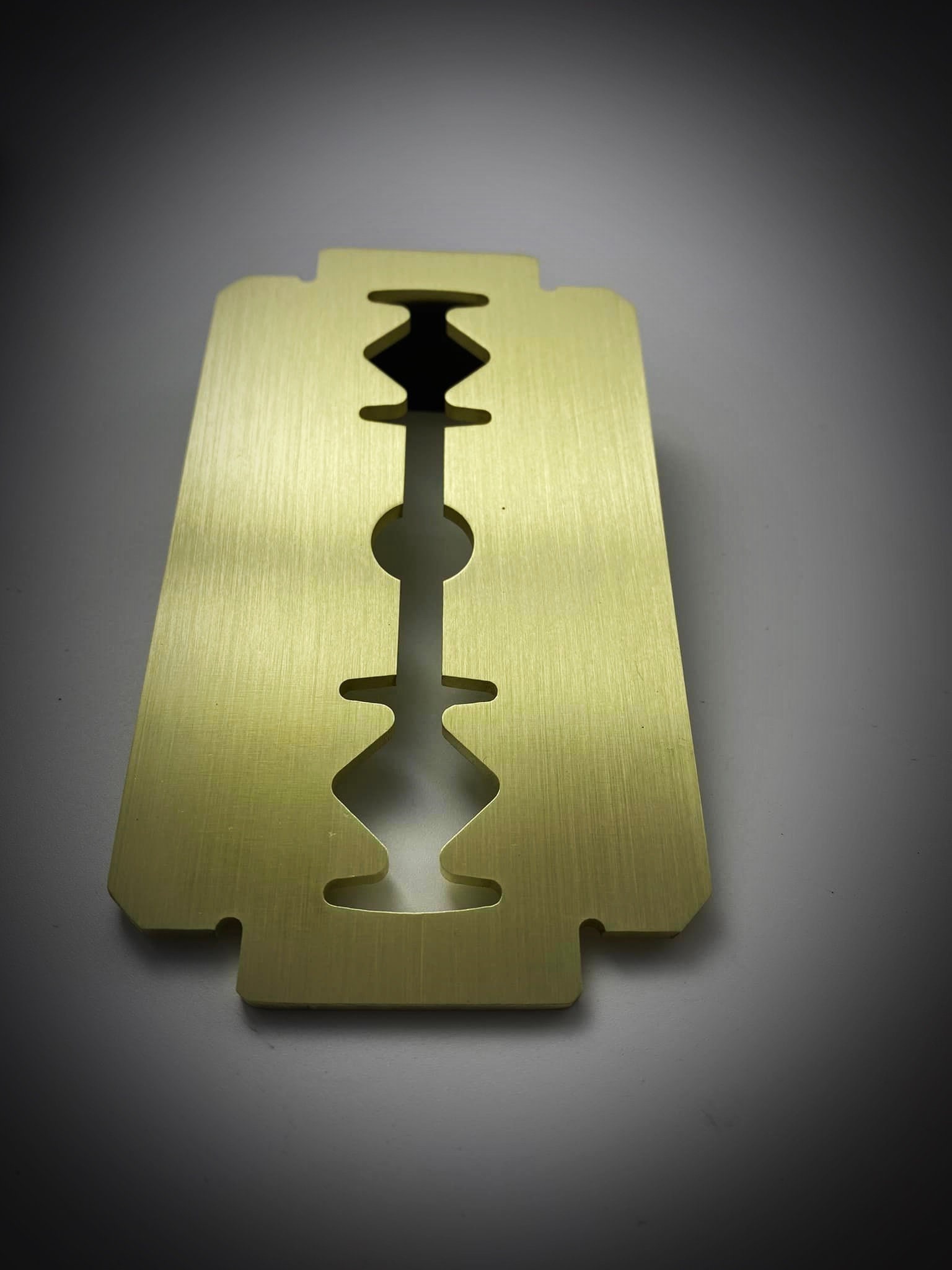 GIANT RAZOR BLADE brass - Etsy