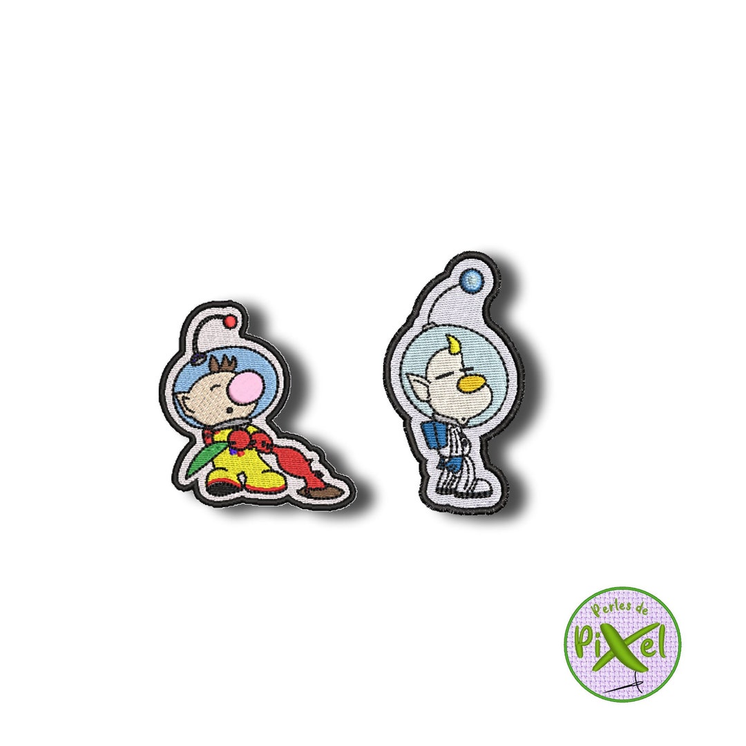 Olimar Louie PIKMIN Embroidery Crest Patch to Customize - Etsy
