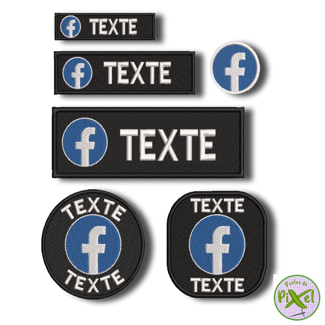 FACEBOOK Logo Embroidery Patch Crest Label to Promote Your Page and ...