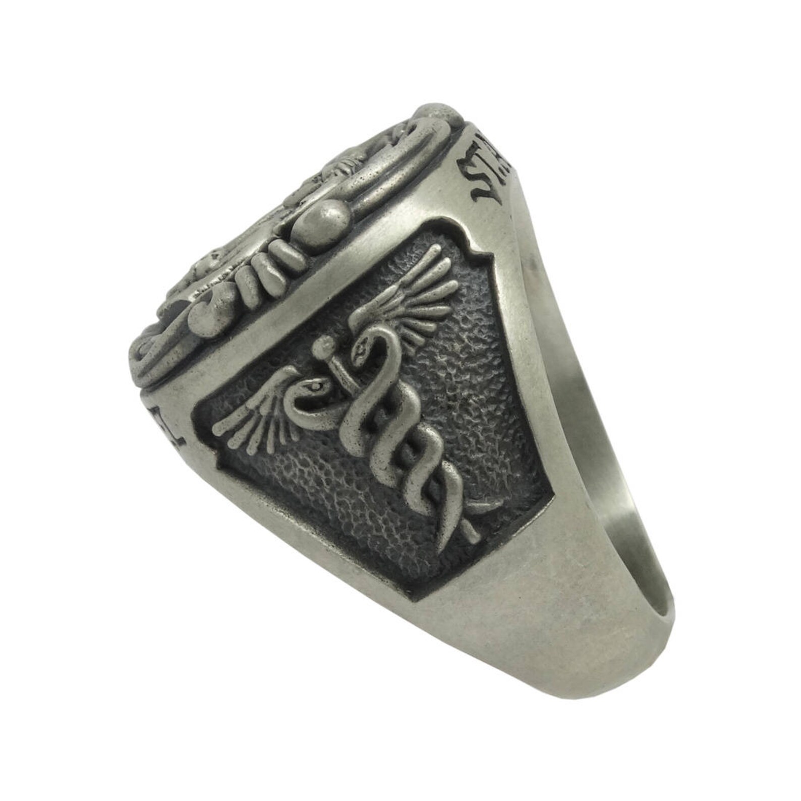 Saint Raphael Archangel Silver Men Ring Handcrafted Medical - Etsy