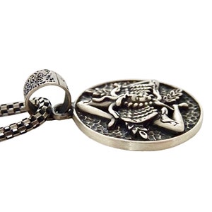 Pendant Medusa Triskelion Sicilian Sterling Silver 925 Handmade ...