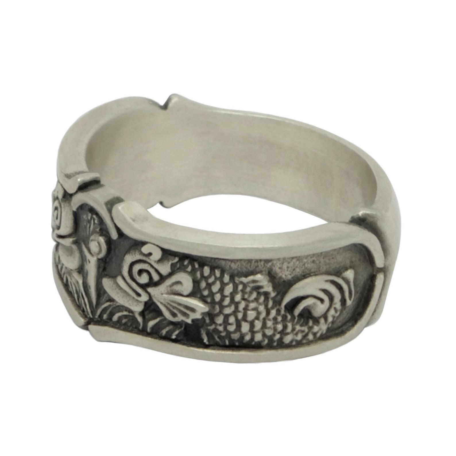 Submarine Warfare Navy Sterling Silver 925 Men Band Ring Handcrafted US ...
