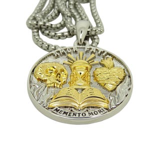 Memento Mori Amor Fati Stoic Symbol Pendant Necklace, Skull, Sacred ...