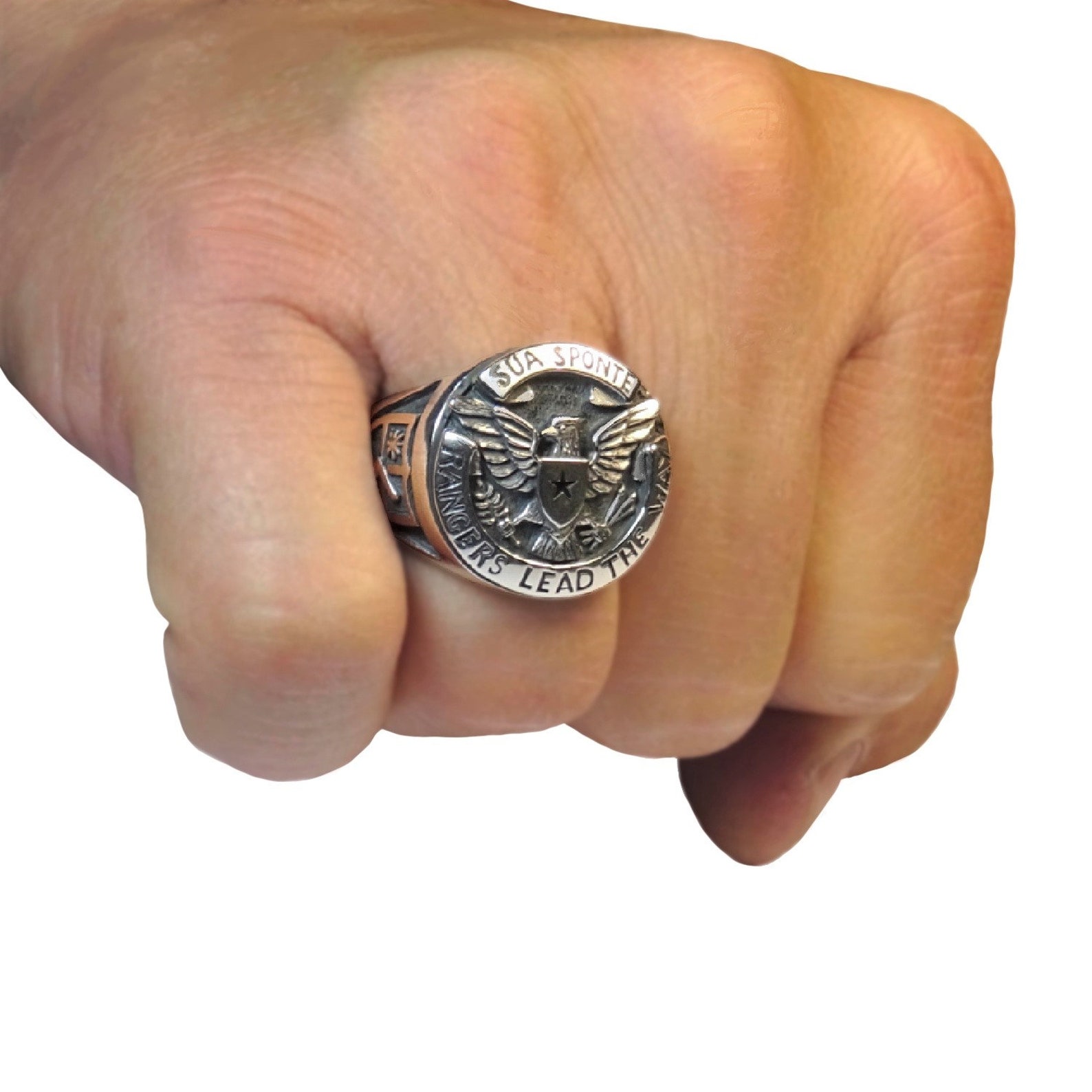 Rangers Sterling Silver Mens Ring Army 75th Ranger Regiment - Etsy