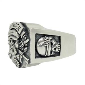 Ranger Army Soldier Special Forces Sterling Silver 925 Men’s Skull ...