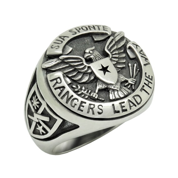 Rangers Sterling Silver Mens Ring Army 75th Ranger Regiment - Etsy