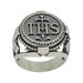 Holy Name of Jesus Men Coin Silver Ring Jesuit IHS - Etsy