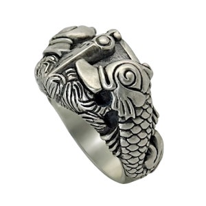Submarine Dolphins US Navy Sterling Silver 925 Men Ring Warfare ...
