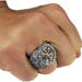 Knights Templar 10K Gold Silver Alpha Omega Men’s Ring Cross Chi Rho - Etsy
