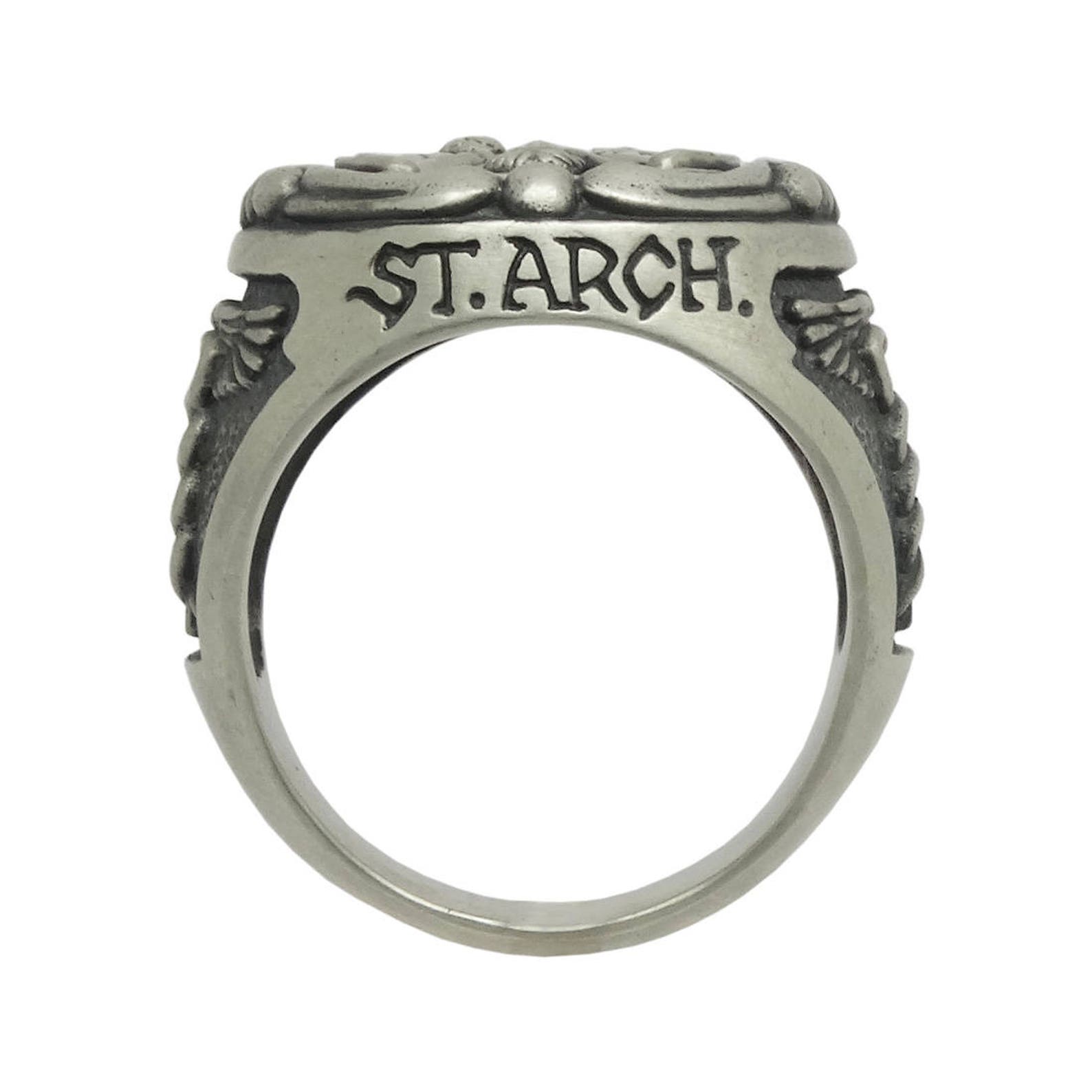 Saint Raphael Archangel Silver Men Ring Handcrafted Medical - Etsy