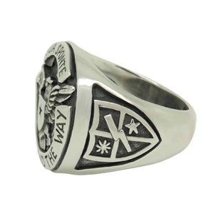 Rangers Sterling Silver Mens Ring Army 75th Ranger Regiment Sua Sponte ...
