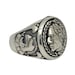 Roman Emperor Sterling Silver Men's Ring Gaius Julius Caesar SPQR ...