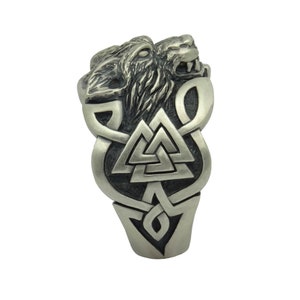 Viking Wolf Norse Mythology Symbol Sterling Silver 925 Celtic Men’s ...