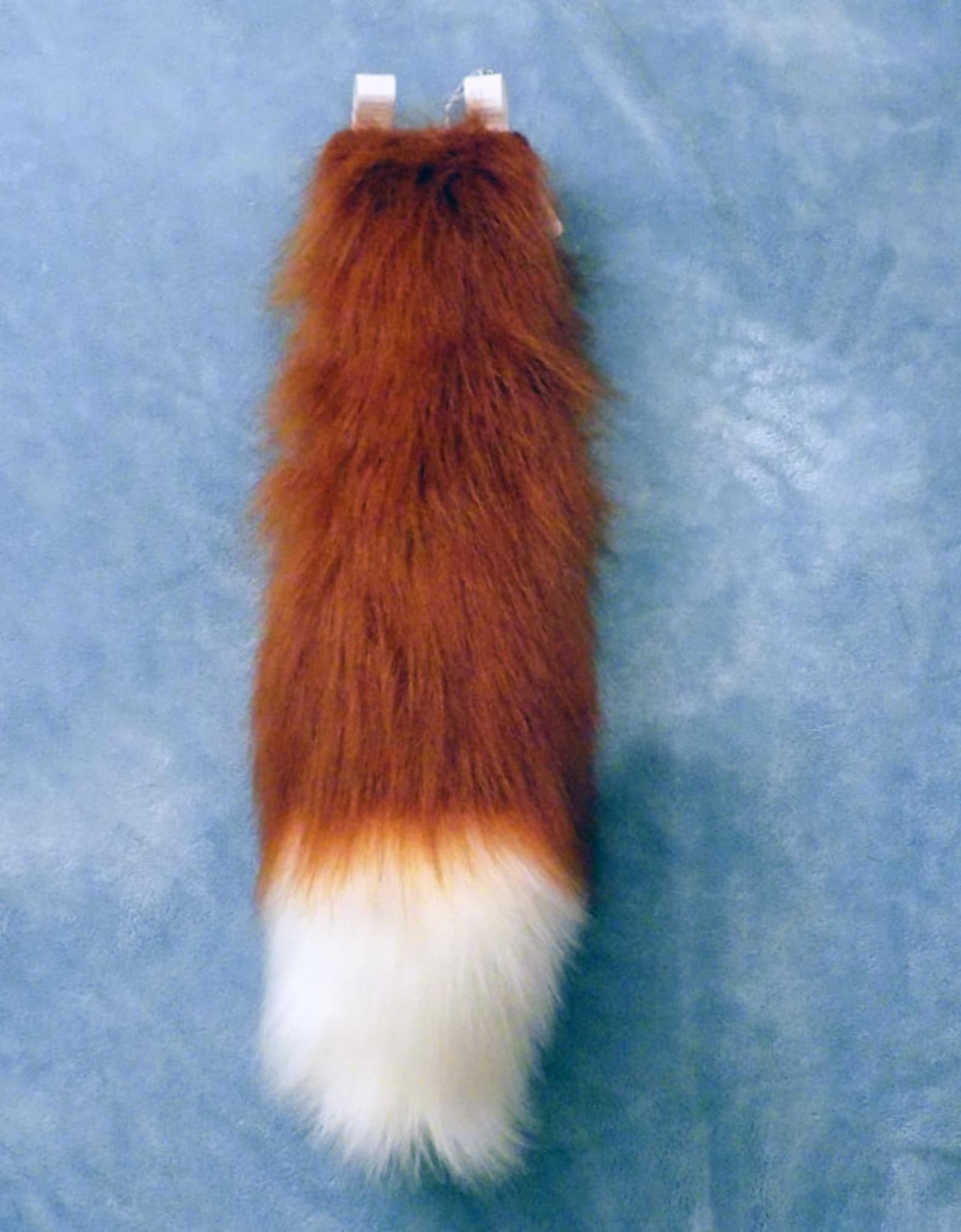 Fox Tail White Tip Realistic Faux Fur - Etsy Hong Kong