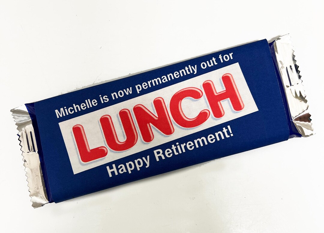 Retirement - Permanently Out for LUNCH Bar Wrappers-reg Size, Lot of 12 ...