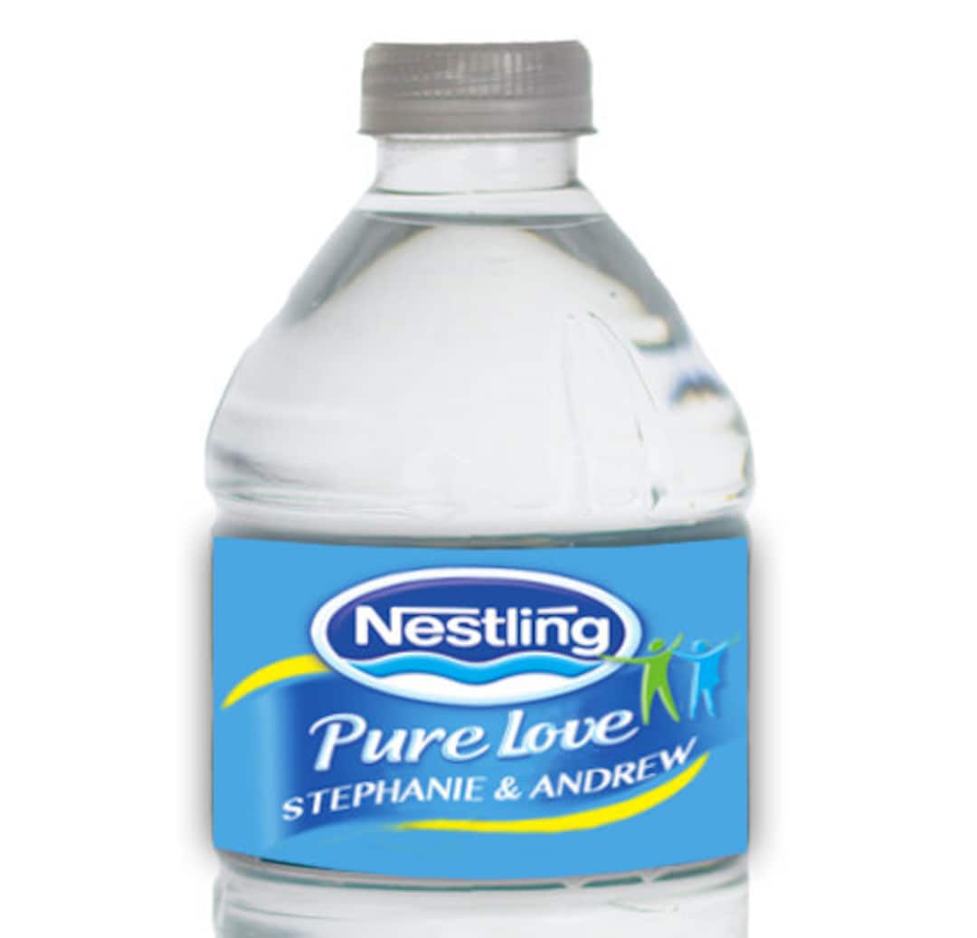 NESTLING PURE LOVE - (nestle's Pure Life) Water Bottle Labels - Etsy