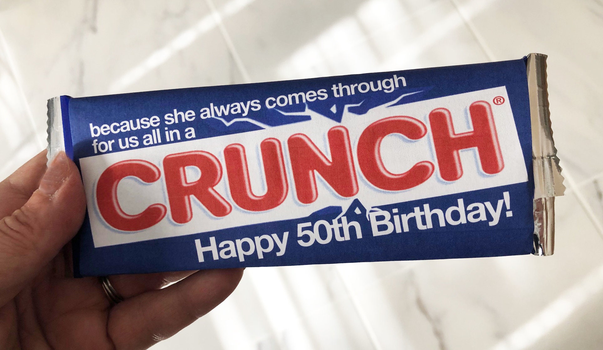 Nestles CRUNCH Bar - Custom Candy Bar Wrappers- - Etsy