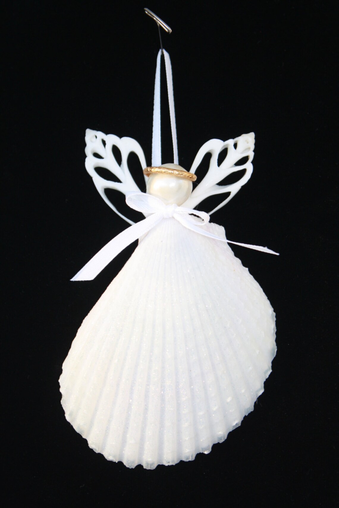 Handmade Seashell Angel. Lima Lima Shell Angel. Seashell Ornament. - Etsy