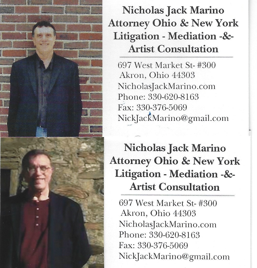 Nicholas Jack Marino Publishing BMI & HFA Music Affiliate - Etsy