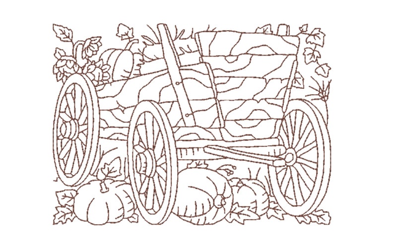 Autumn Wagons - Etsy