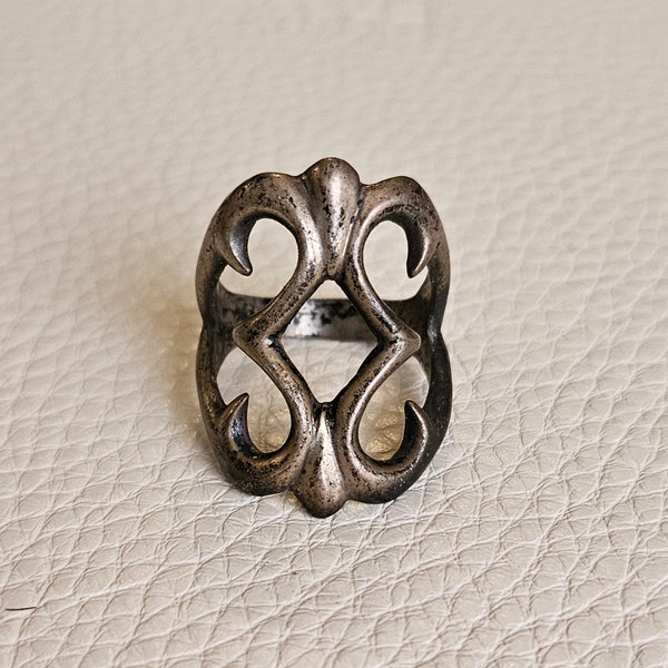 Silver Cast Ring - Etsy