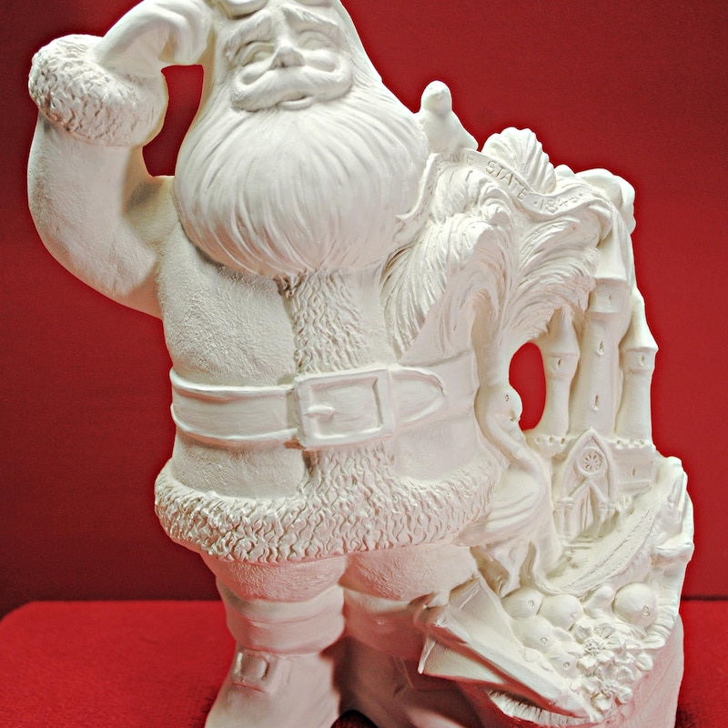 Ceramic Bisque Santa - Etsy