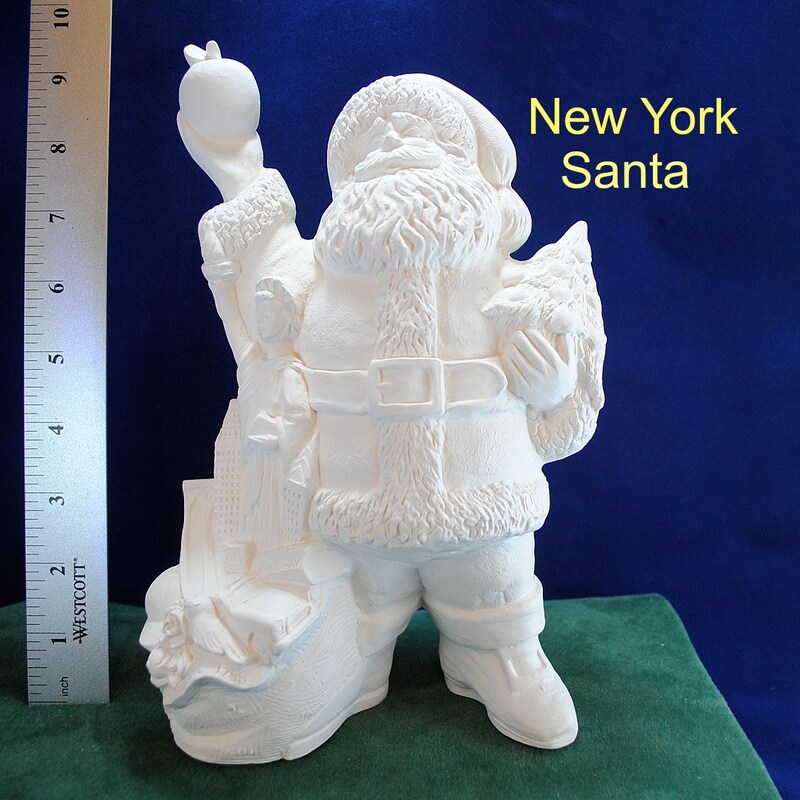Ceramic Bisque Santa - Etsy