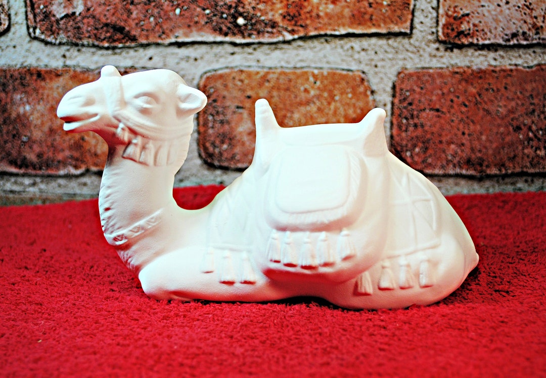 Camels in Ceramic Bisque, Atlantic Nativity Scene Replacements ...