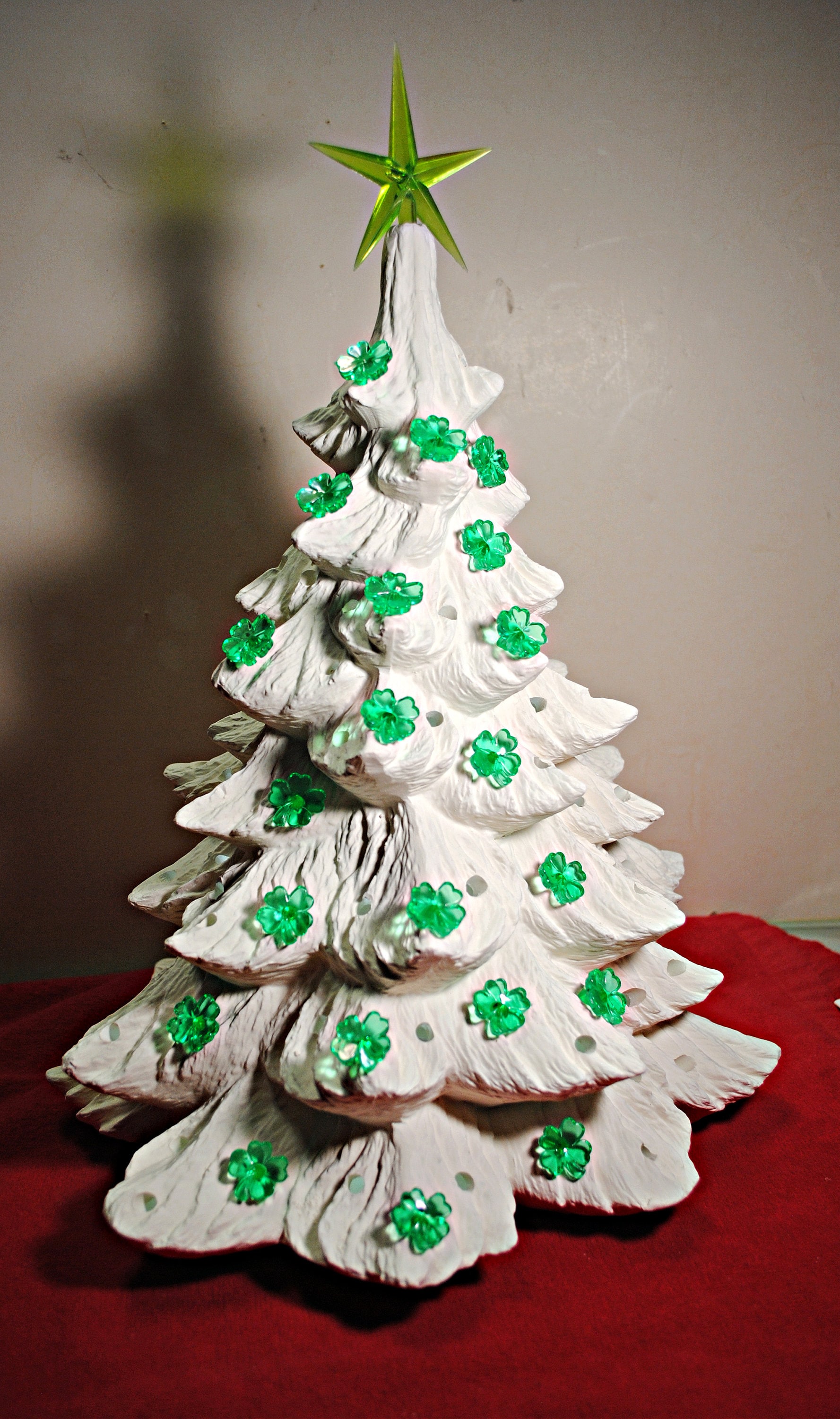 Green Clover Lights for Ceramic Tree: St. Patrick's Day Decor (30 Pc ...