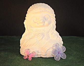 Ceramic Bisque Sloth - Etsy