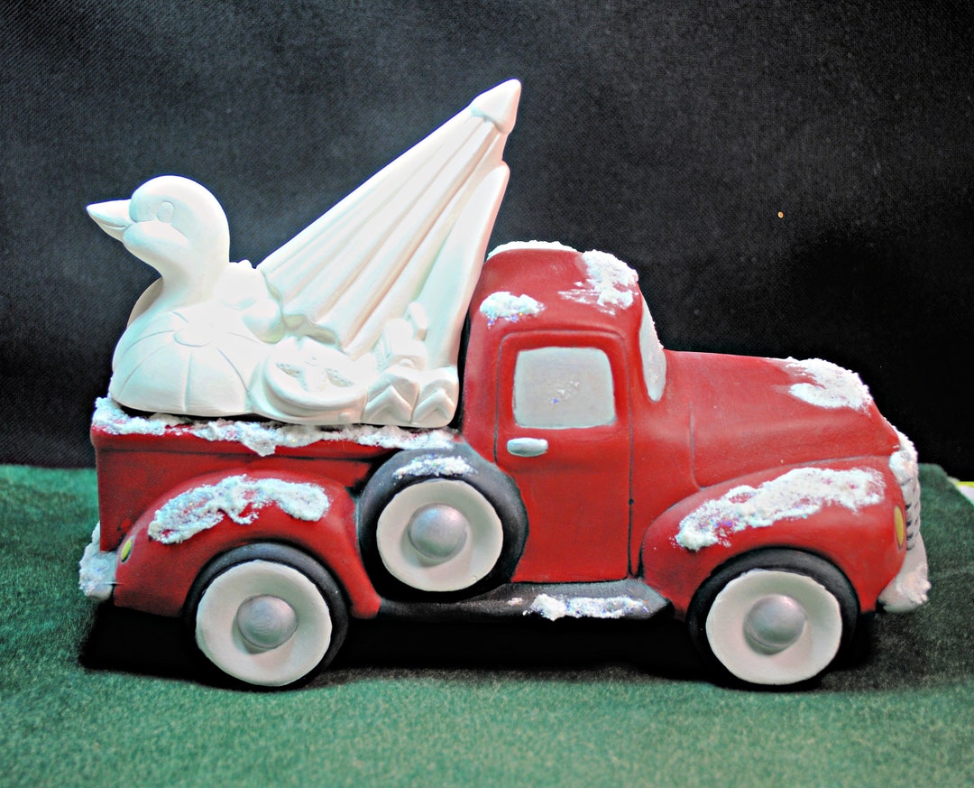 Beach/summer Insert for Vintage Truck in Ceramic Bisque, Unpainted ...