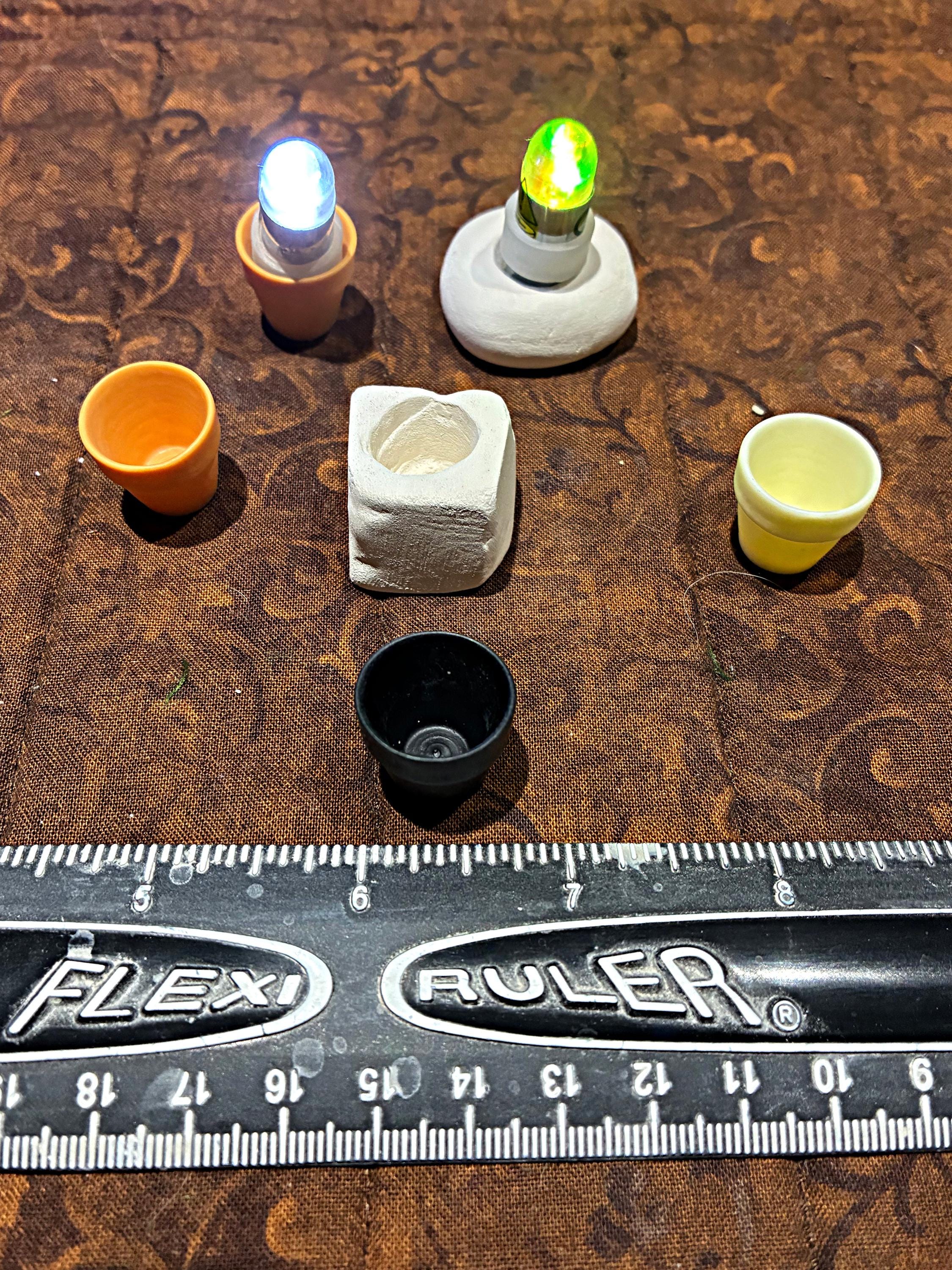 Tiny Battery Operated LED Light for Small Ceramics - Etsy