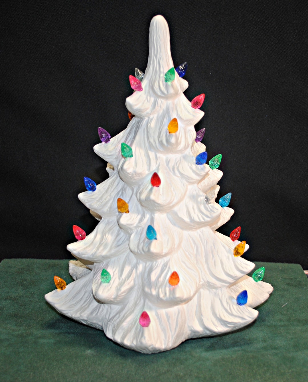 Large Ceramic Bisque Christmas Tree, Unpainted DIY Decor (14 Inch) - Etsy
