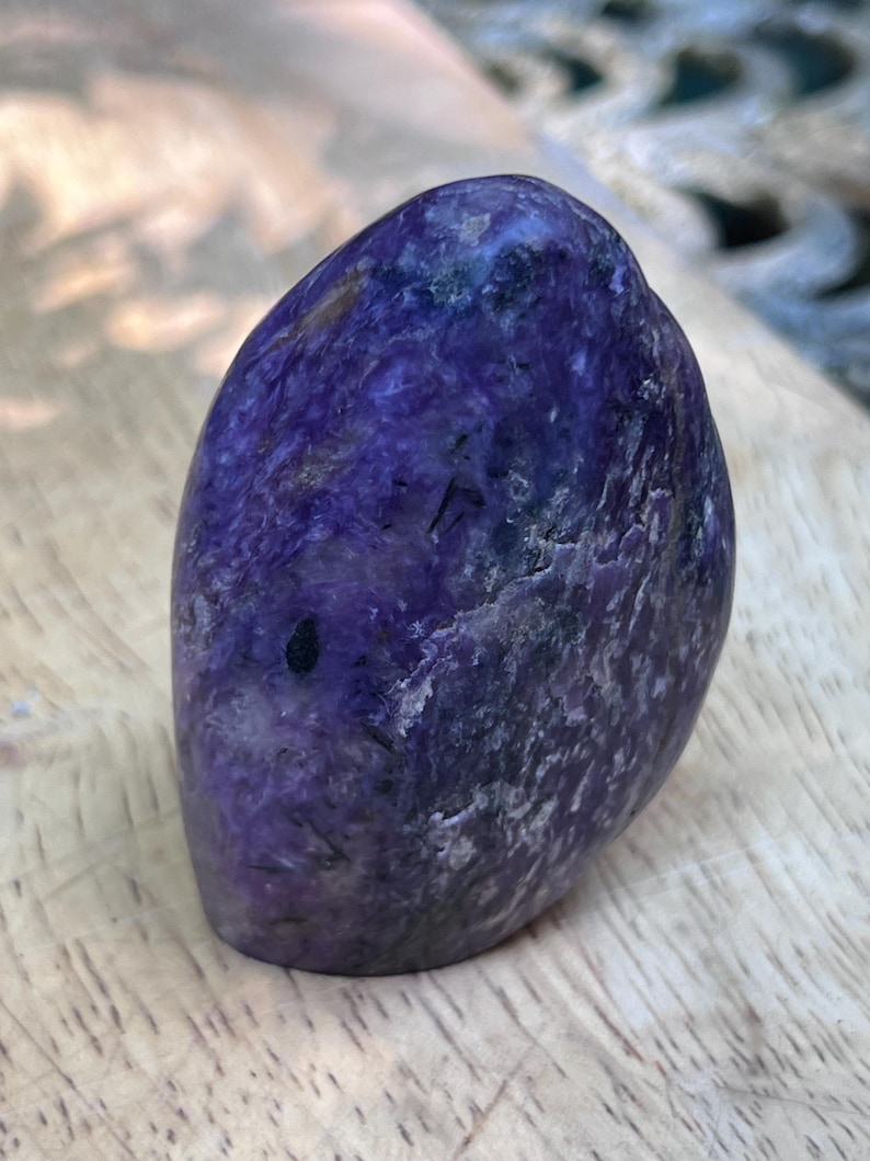 Charoite Crystal Large Freeform AAA+ : Unconditional Love Freestanding ...