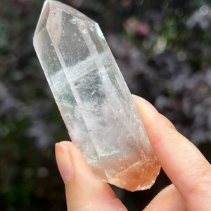Amphibole Quartz / Angel Wing Phantom Quartz / Hematite Point 84g 8 ...