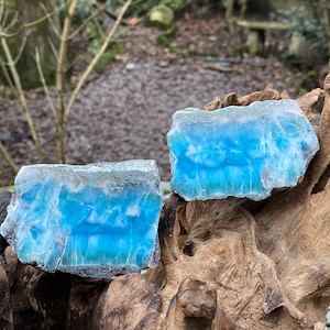 Large Larimar Double Matching Geode Dolphin Stone AAA+ : 3 - Etsy