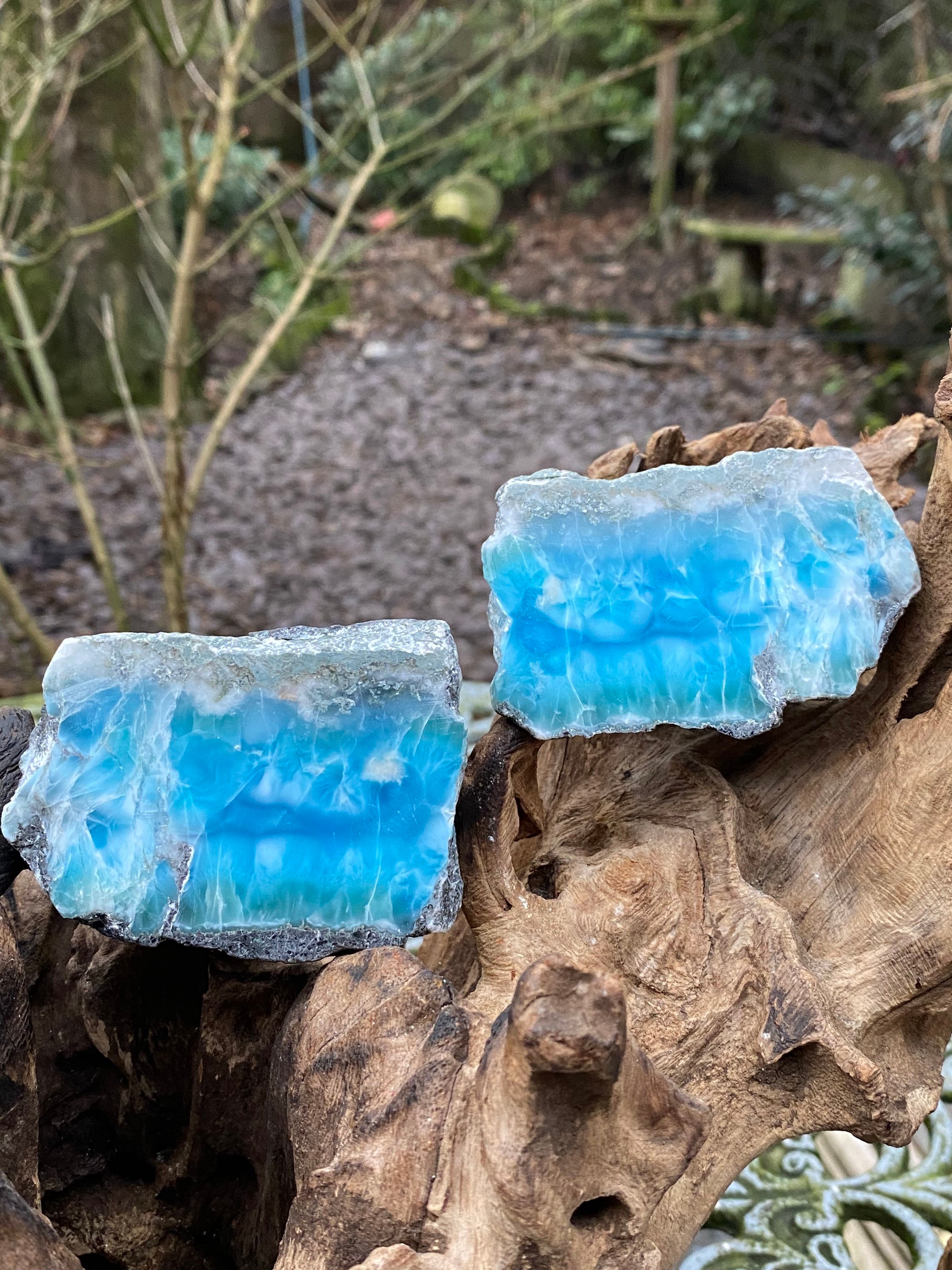 Large Larimar Double Matching Geode Dolphin Stone AAA+ : 3 - Etsy