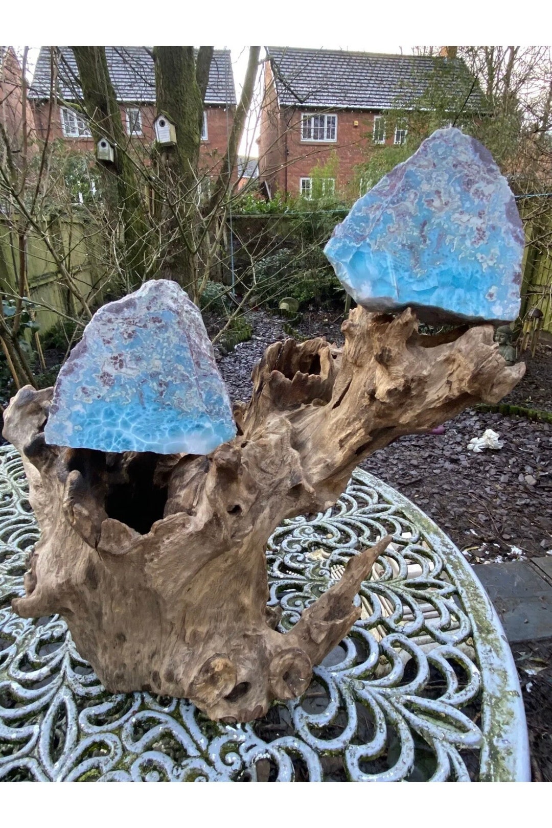 Large Larimar Double Matching Geode Dolphin Stone AAA+ : 1745g - Etsy