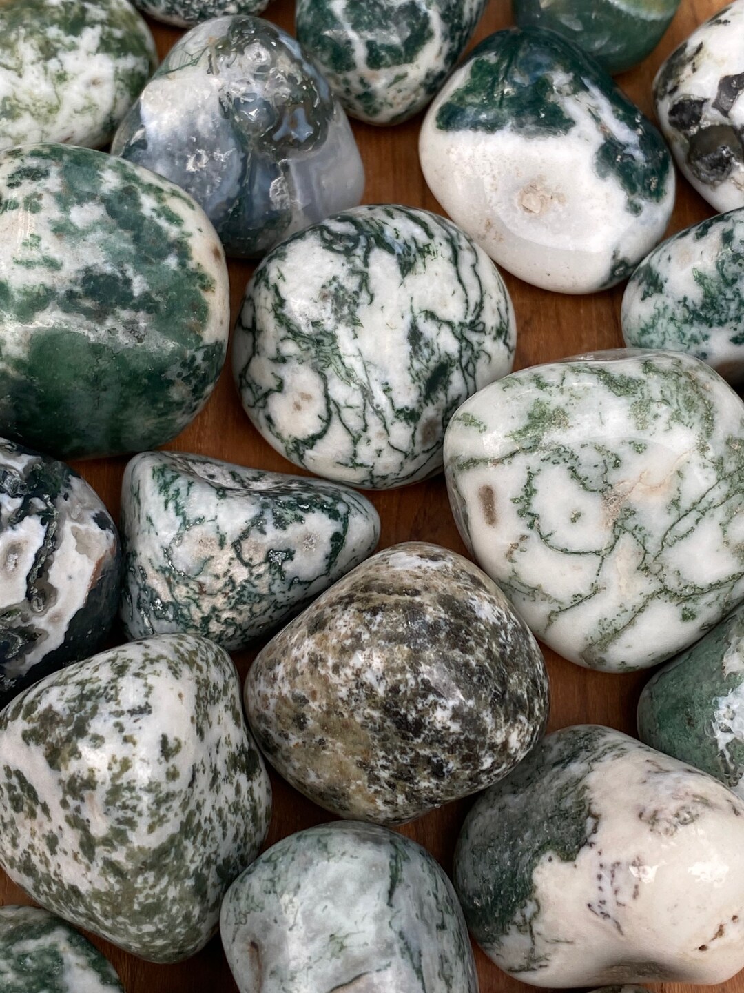 Tree Agate Tumblestones 30/40mm - Etsy