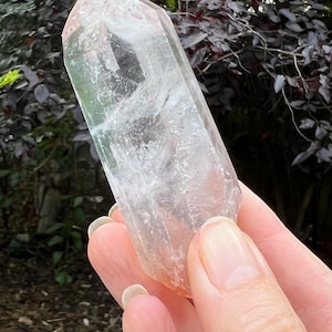 Amphibole Quartz / Angel Wing Phantom Quartz / Hematite Point 84g 8 ...