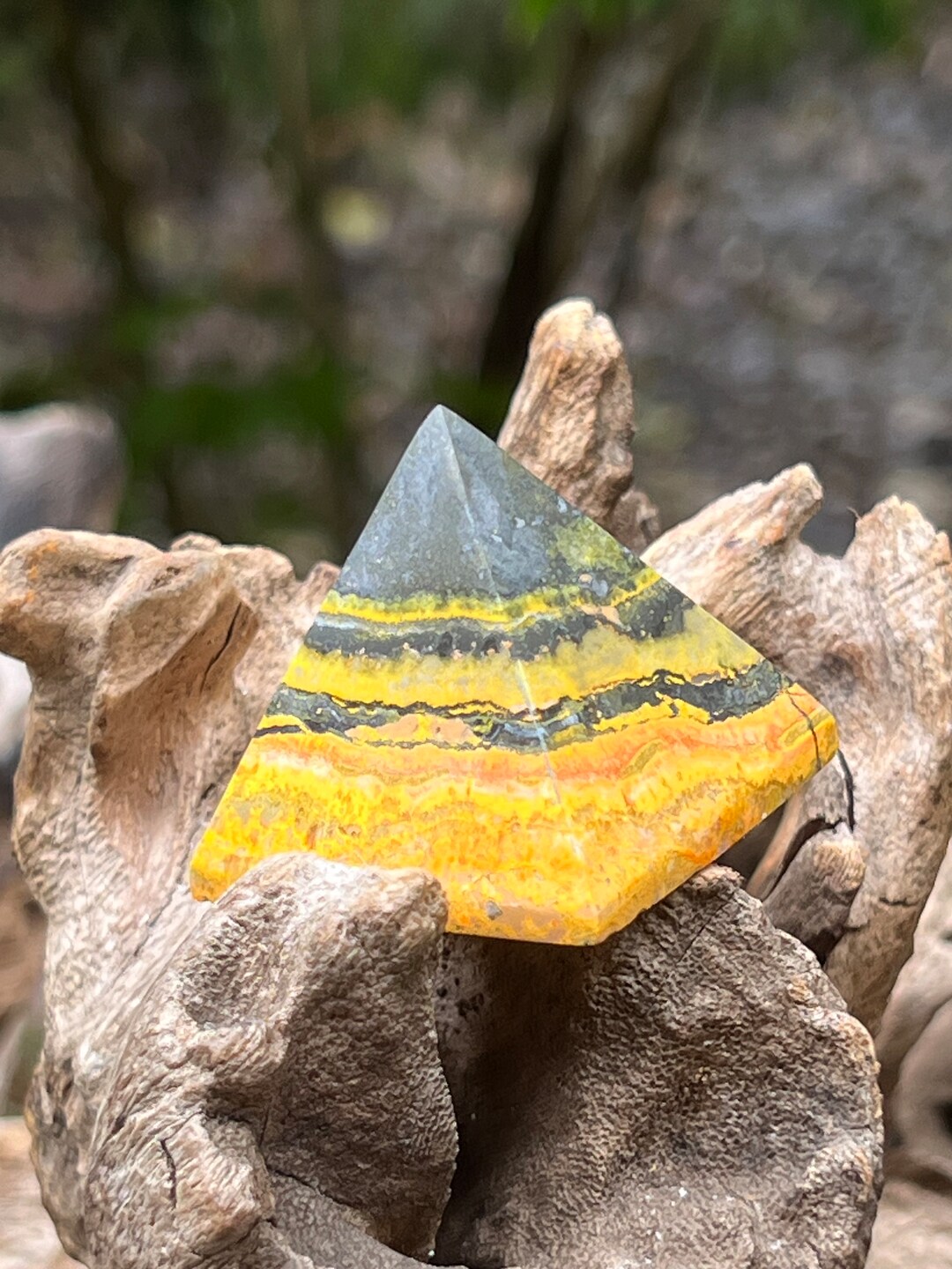 Bumblebee Jasper Pyramid AAA : Inspiration / Intention / Creativity 15 - Etsy