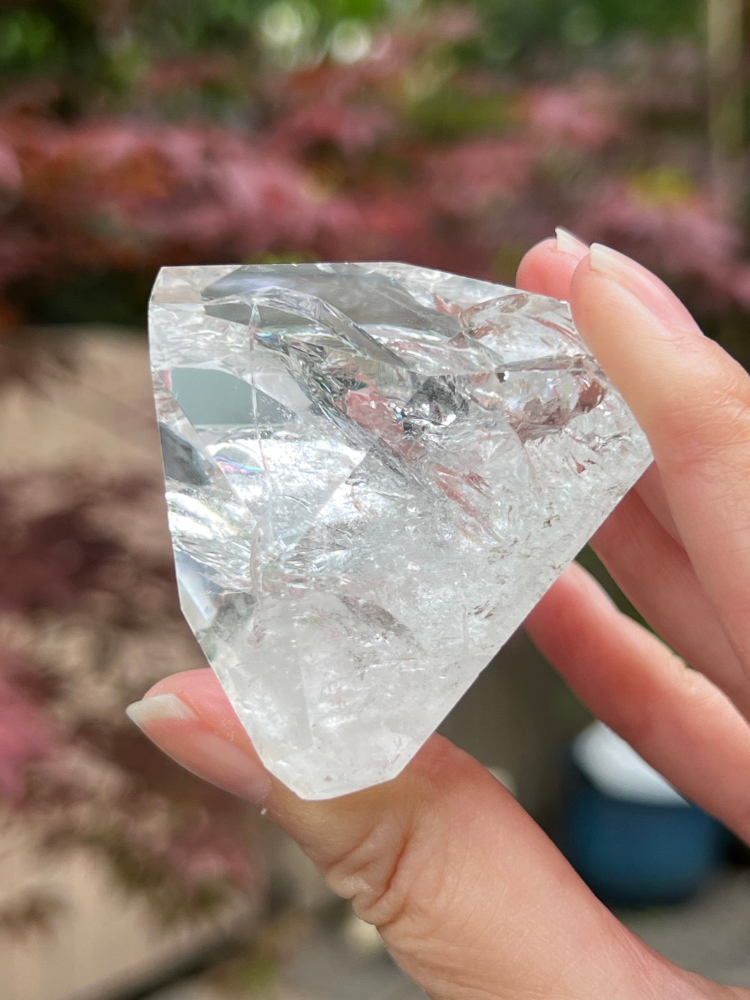 Fire and Ice Clear Quartz With Rainbows Brazilian AAA+ 89g 91 - Etsy