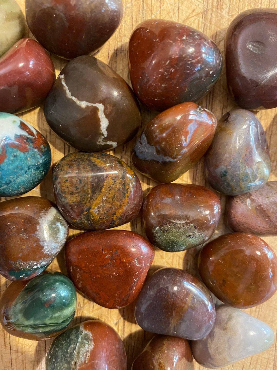 Dali / Fancy Jasper Tumblestone Crystal / Point AAA+ - Etsy