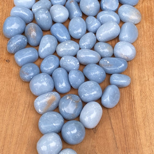 Angelite Crystal - Etsy