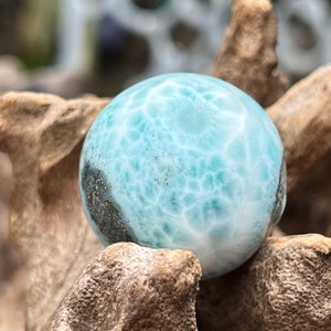 Larimar Ball Deep Blue Dolphin Stone : Peace / Love / Tranquility 46g ...
