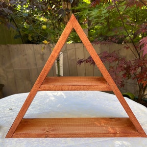Wooden Pyramid Shelving Shelves Unit Suitable for Freestanding ...