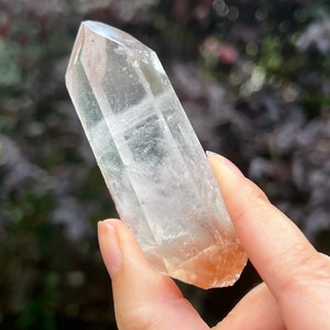 Amphibole Quartz / Angel Wing Phantom Quartz / Hematite Point 84g 8 ...