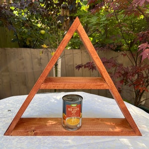 Wooden Pyramid Shelving Shelves Unit Suitable for Freestanding ...