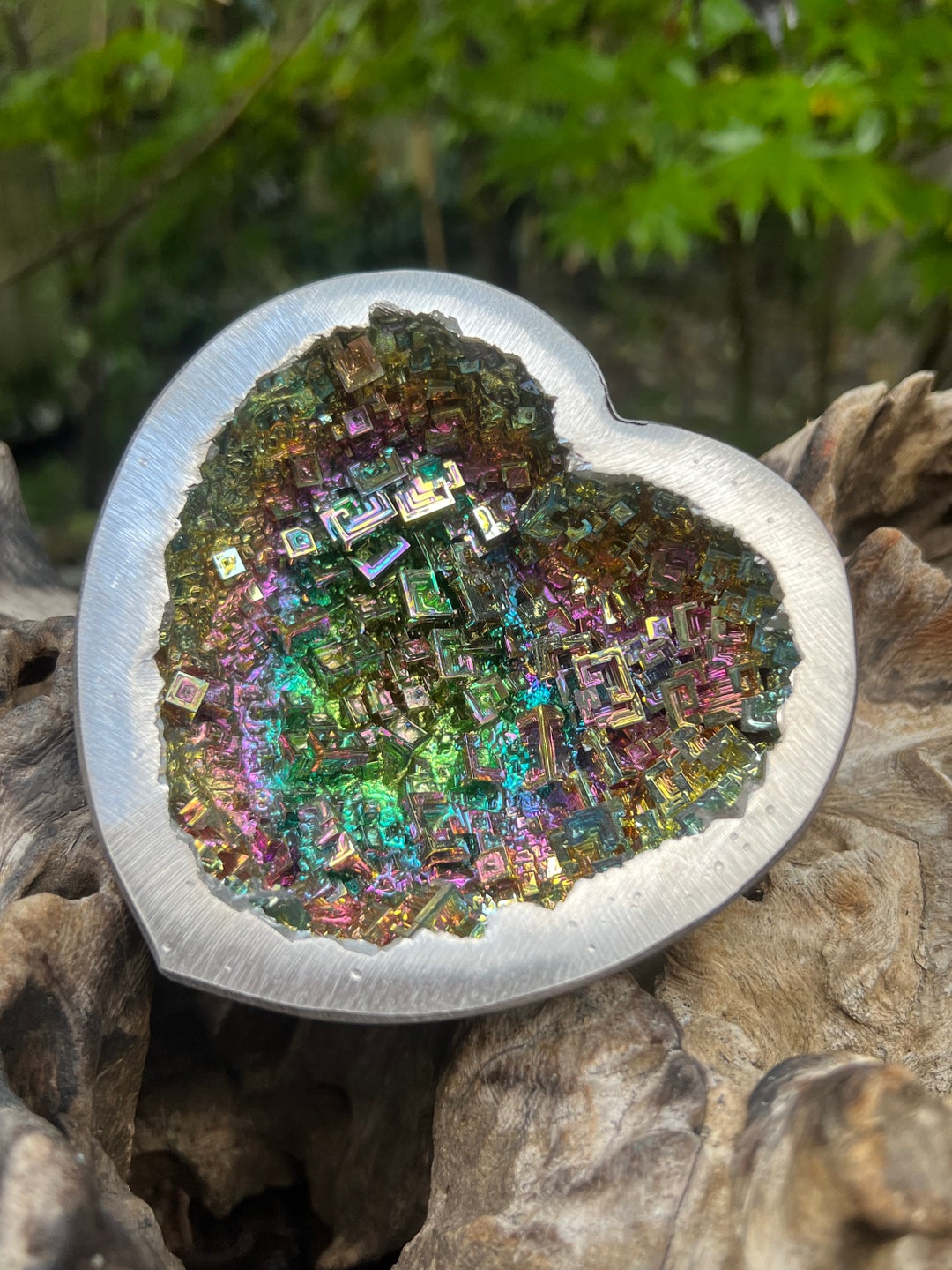 Large Bismuth Heart Bowl Specimen AAA 466g 12 - Etsy